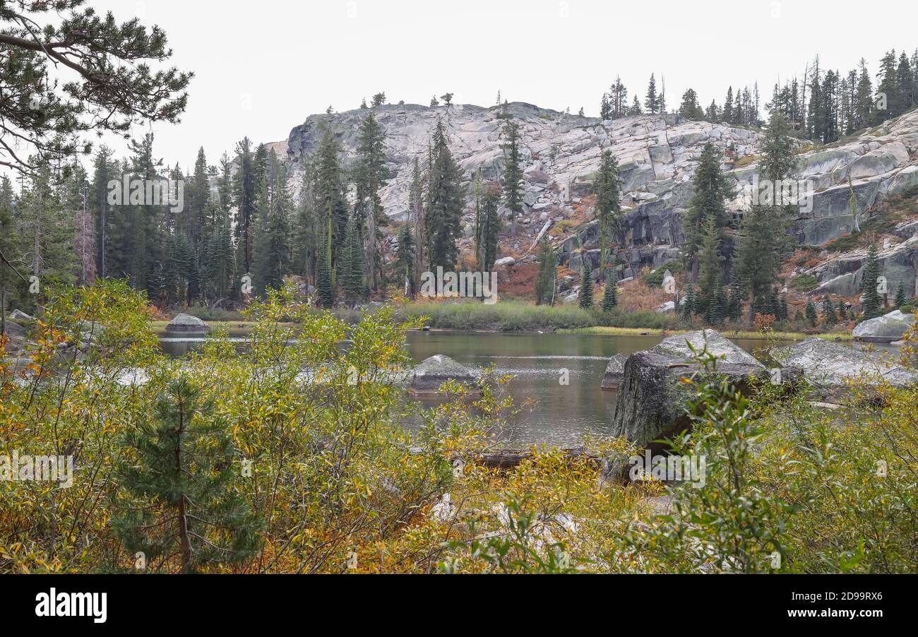 DONNER PASS, CALIFORNIA, UNITED STATES - Oct 08, 2020: One of a series ...