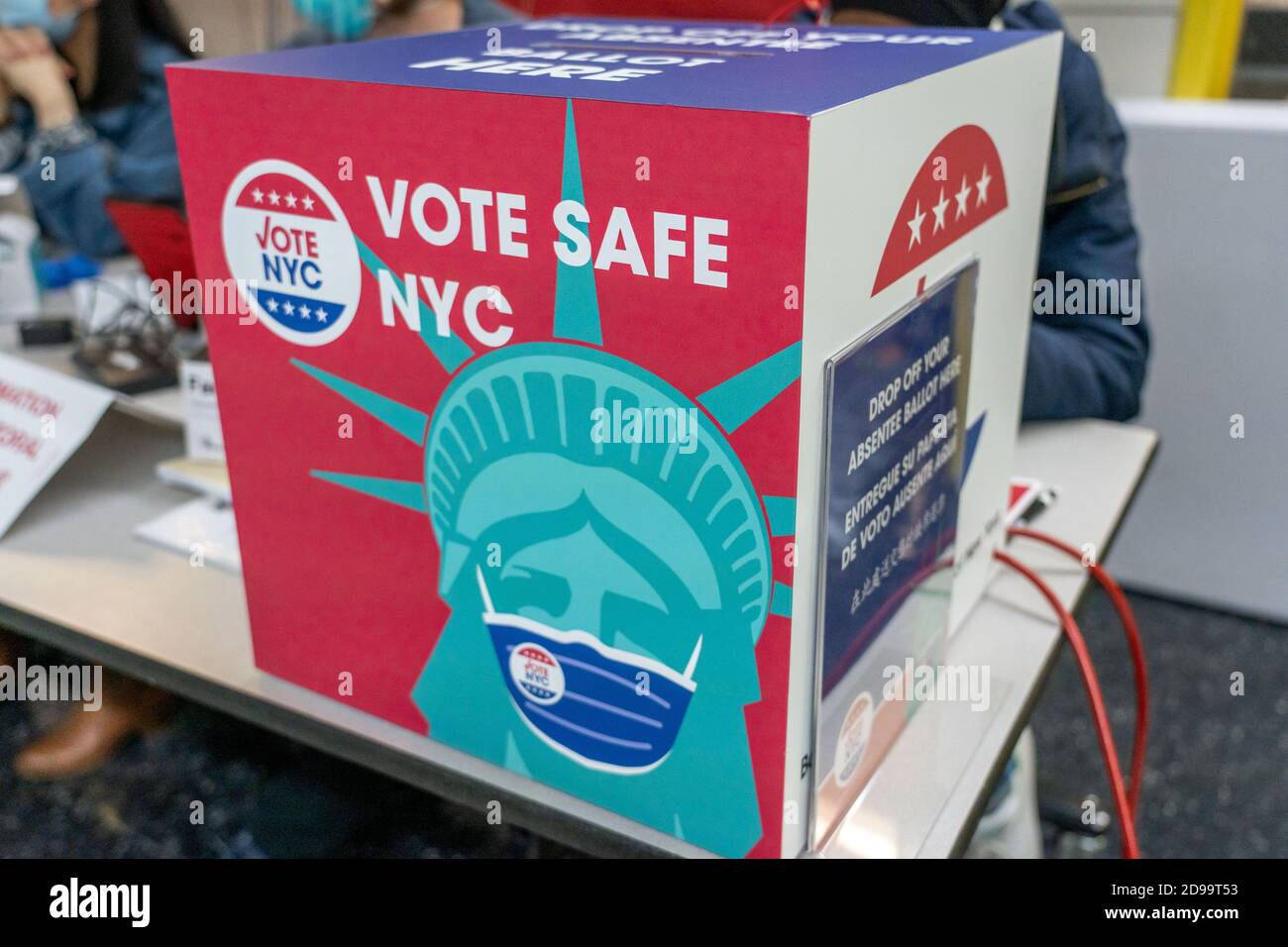 Absentee ballot drop off box seen during the 2020 U.S Presidential ...