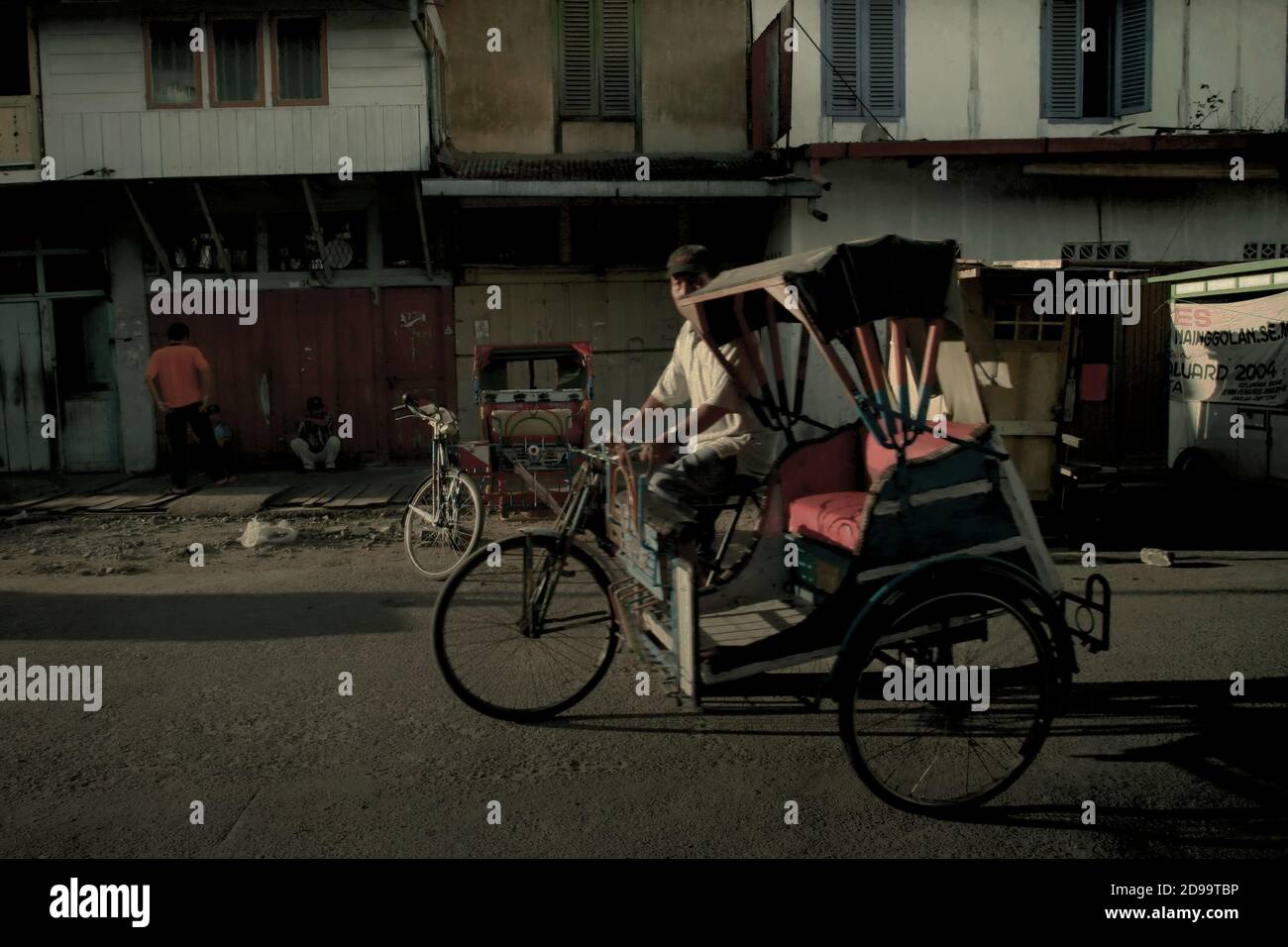 Becak trisikad trishaw transport transportation hi-res stock ...
