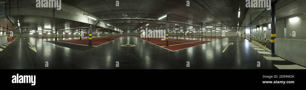 Underground parking ramp slope hi-res stock photography and images - Alamy
