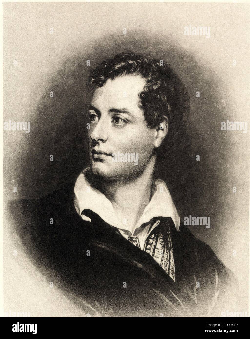George gordon lord byron english romantic poet hi-res stock photography ...