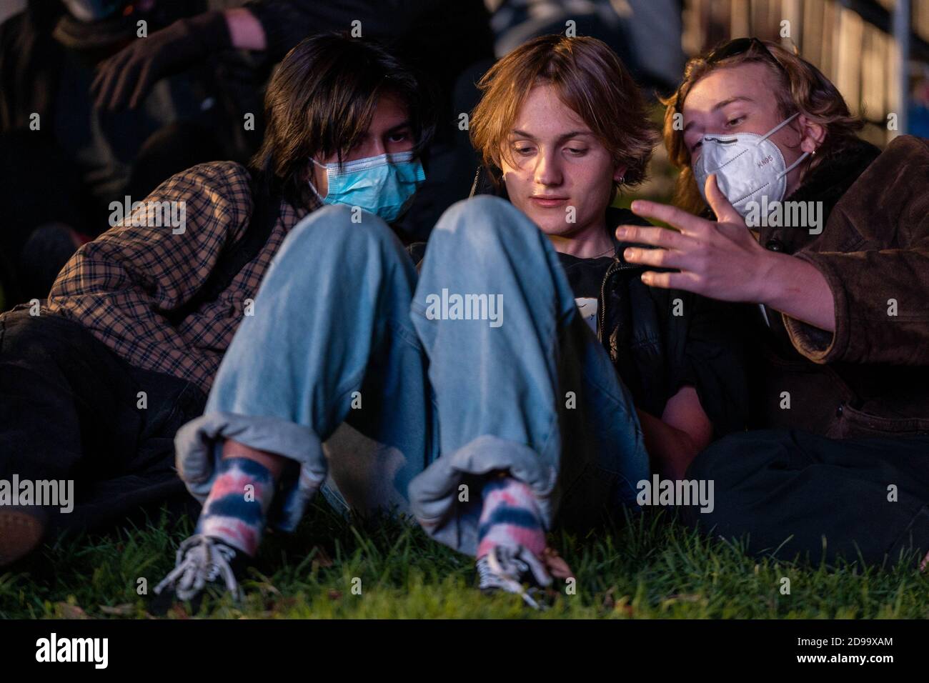 Washington, United States. 03rd Nov, 2020. Niki Gotzev, Milo Shea, and ...