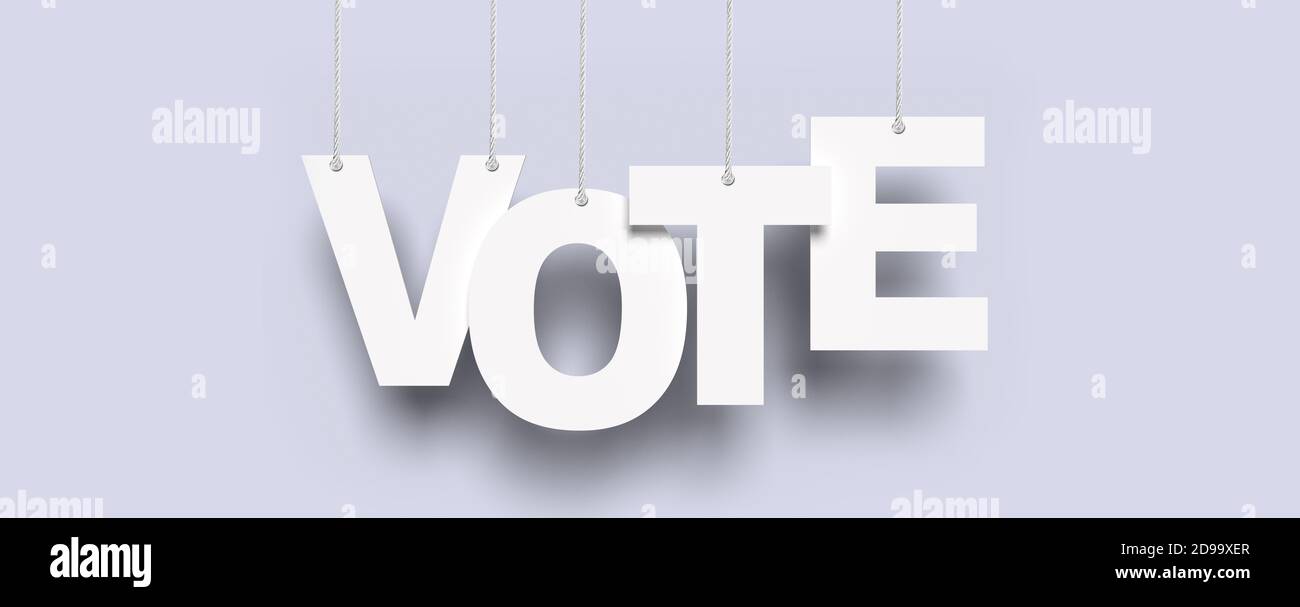 Vote on democratic elections, referendum. Make right choice Stock Photo ...
