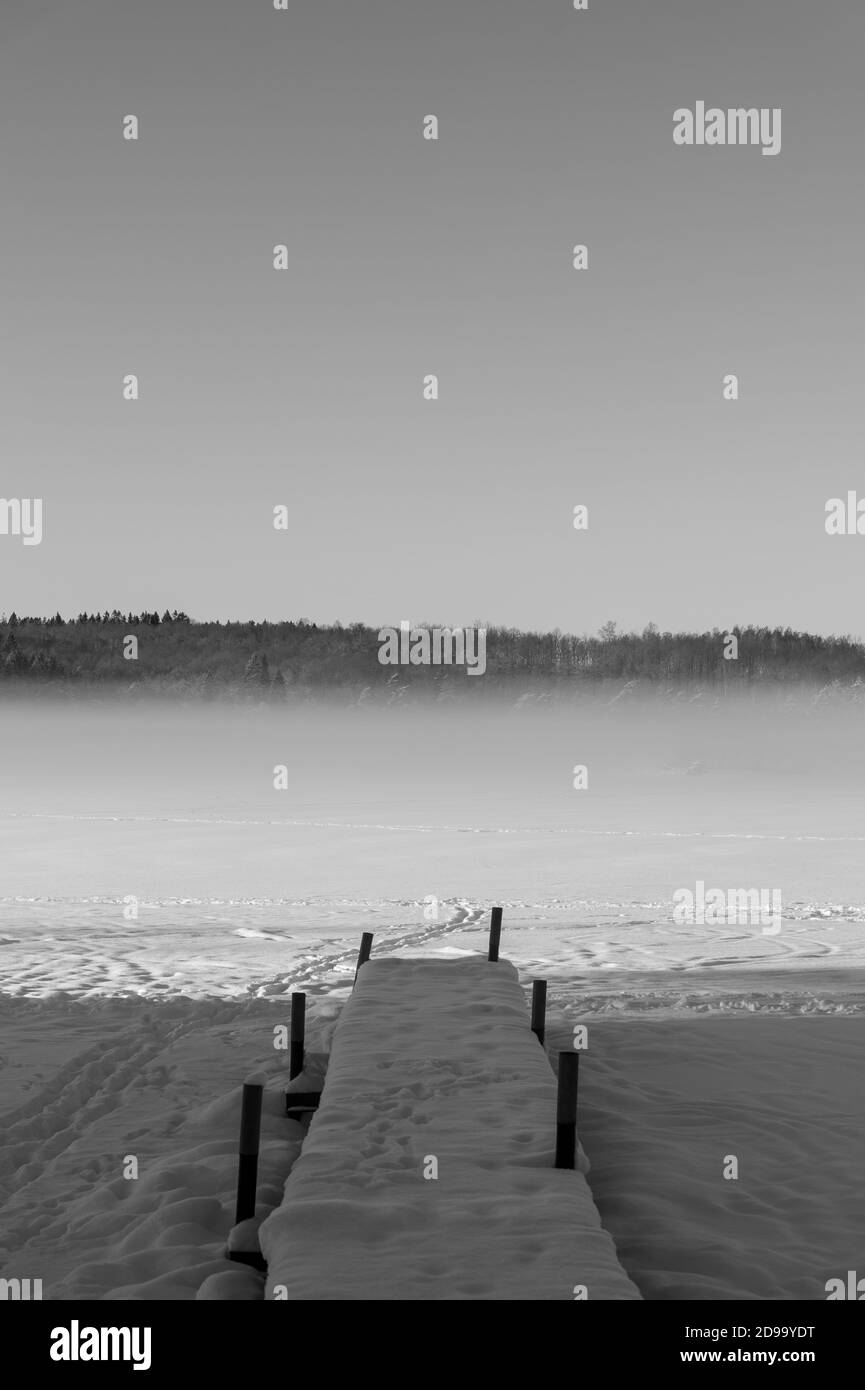 Covered pier dock Black and White Stock Photos & Images - Alamy