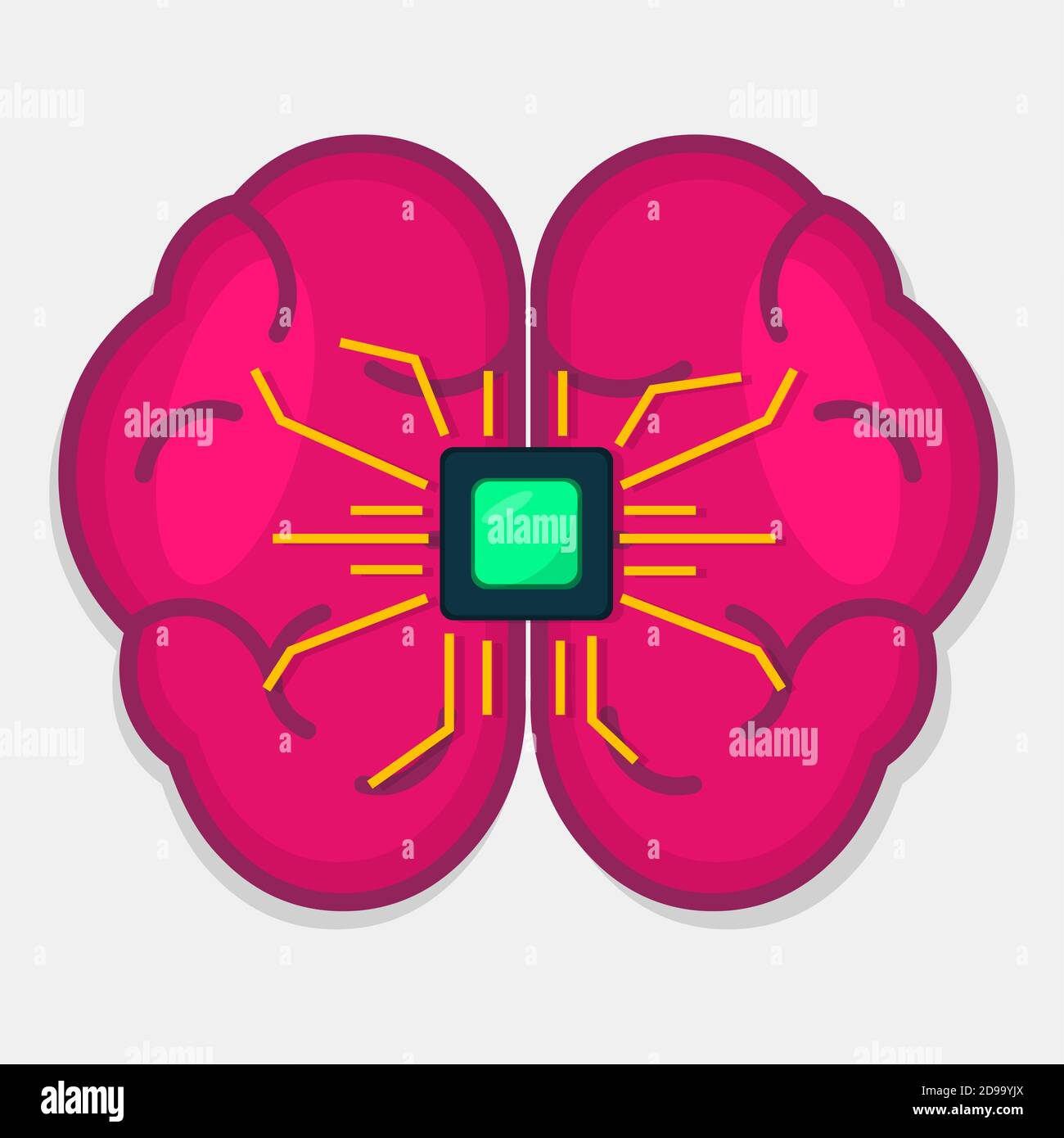 Cyber circuit microchip on Stock Vector Images - Alamy