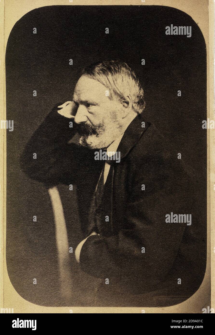 The french writer VICTOR HUGO ( 1802 - 1885 ) - portrait - ritratto ...