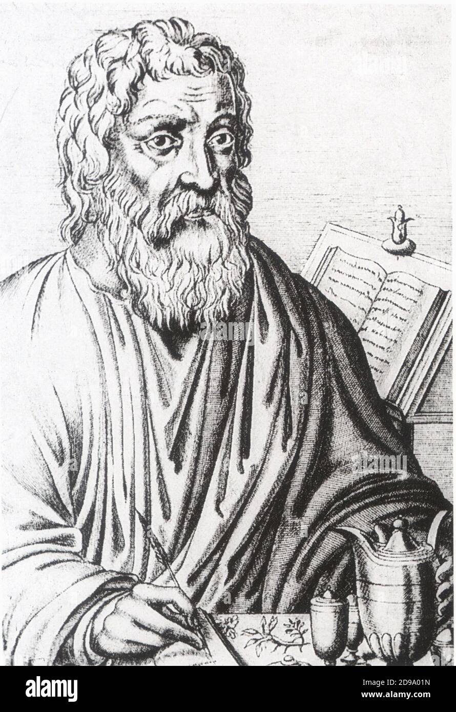 The grecian doctor HIPPOCRATES ( ca 460 - ca. 370 a.C ) , founder of ...