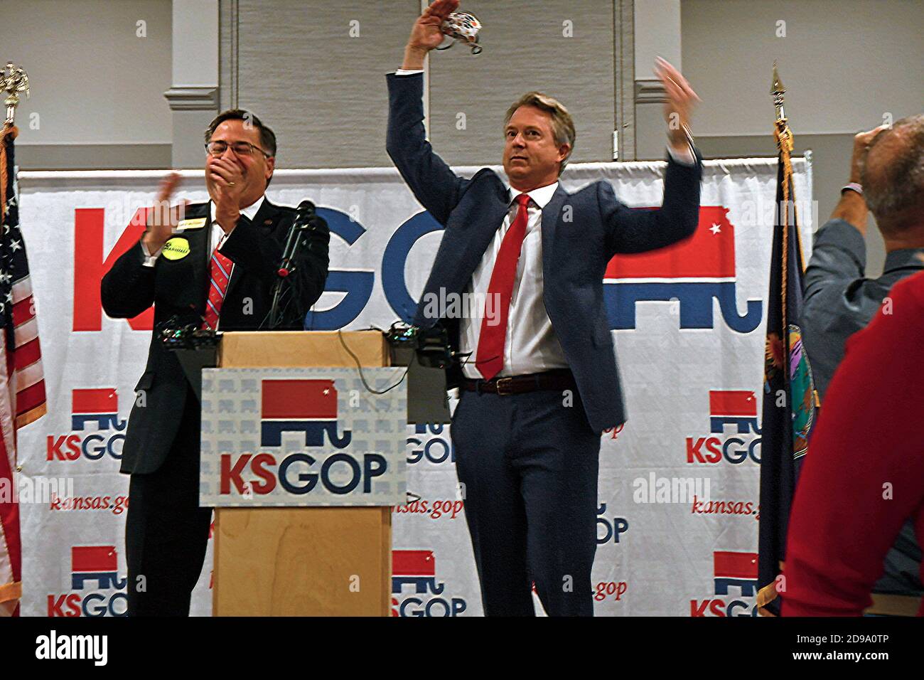 Topeka, Kansas, USA. 3rd Nov, 2020. Michael Kuckelman chairman of the ...
