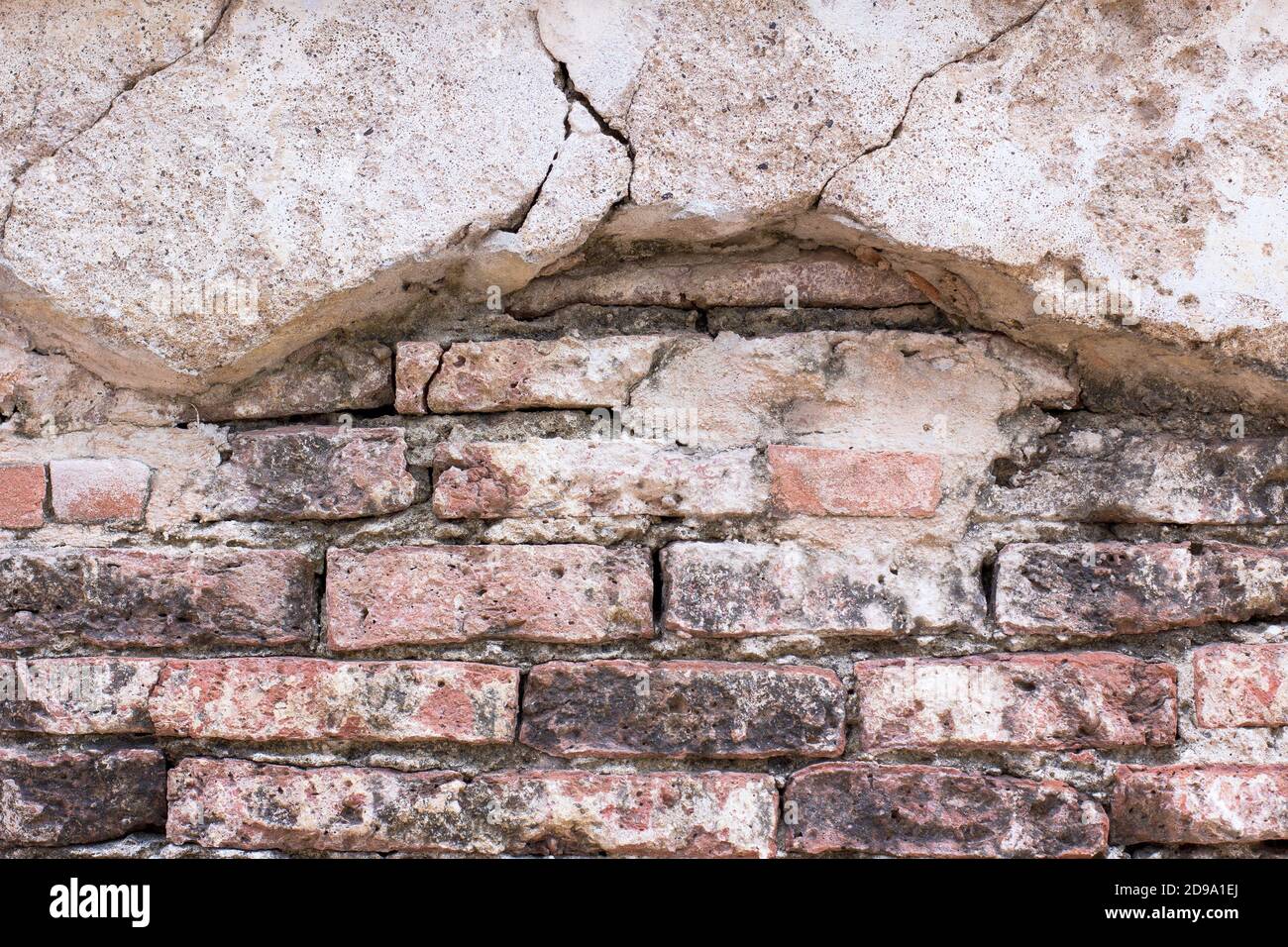 Ancient Bricks And Mortar Wall Stock Photo - Alamy
