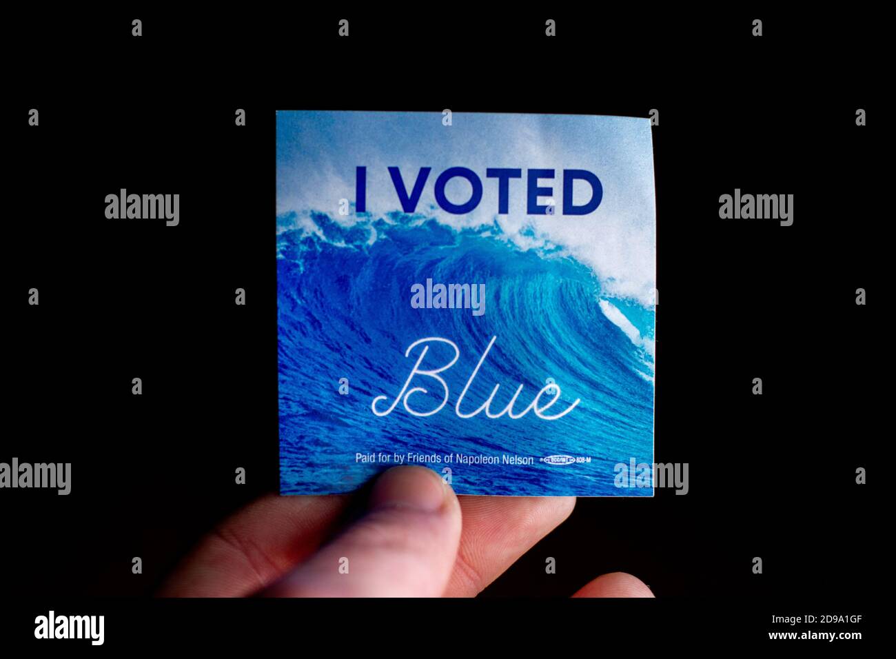 November 3, 2020 - Elkins Park, Pennsylvania: An Election Day Sticker ...