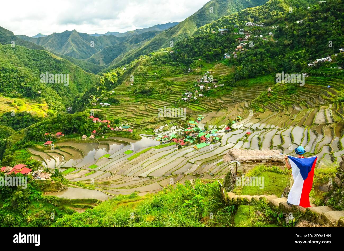 Mesmerizing view of Batad Rice Terraces, Luzon, Philippines Stock Photo ...