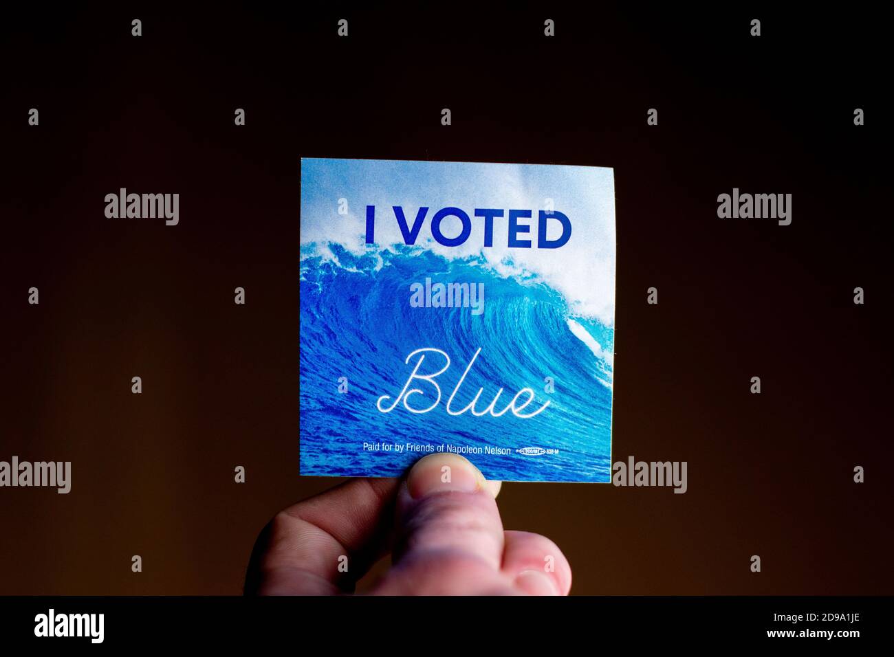 November 3, 2020 - Elkins Park, Pennsylvania: An Election Day Sticker ...