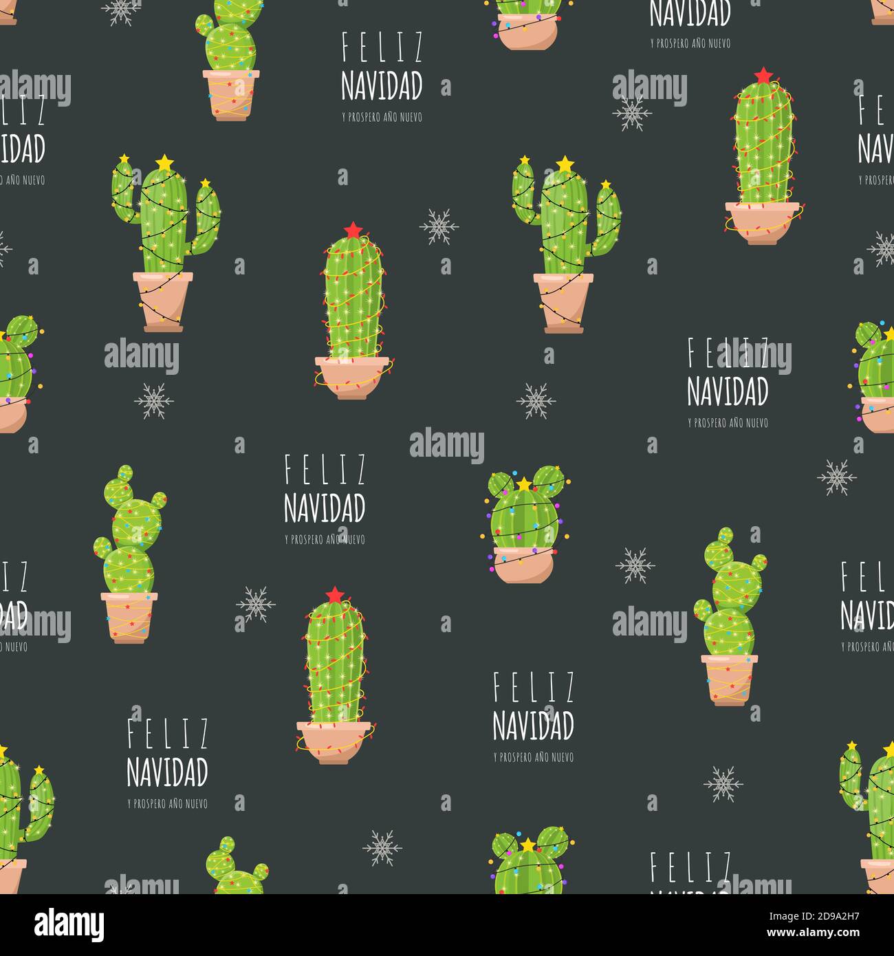 Christmas cactus pattern hi-res stock photography and images - Alamy