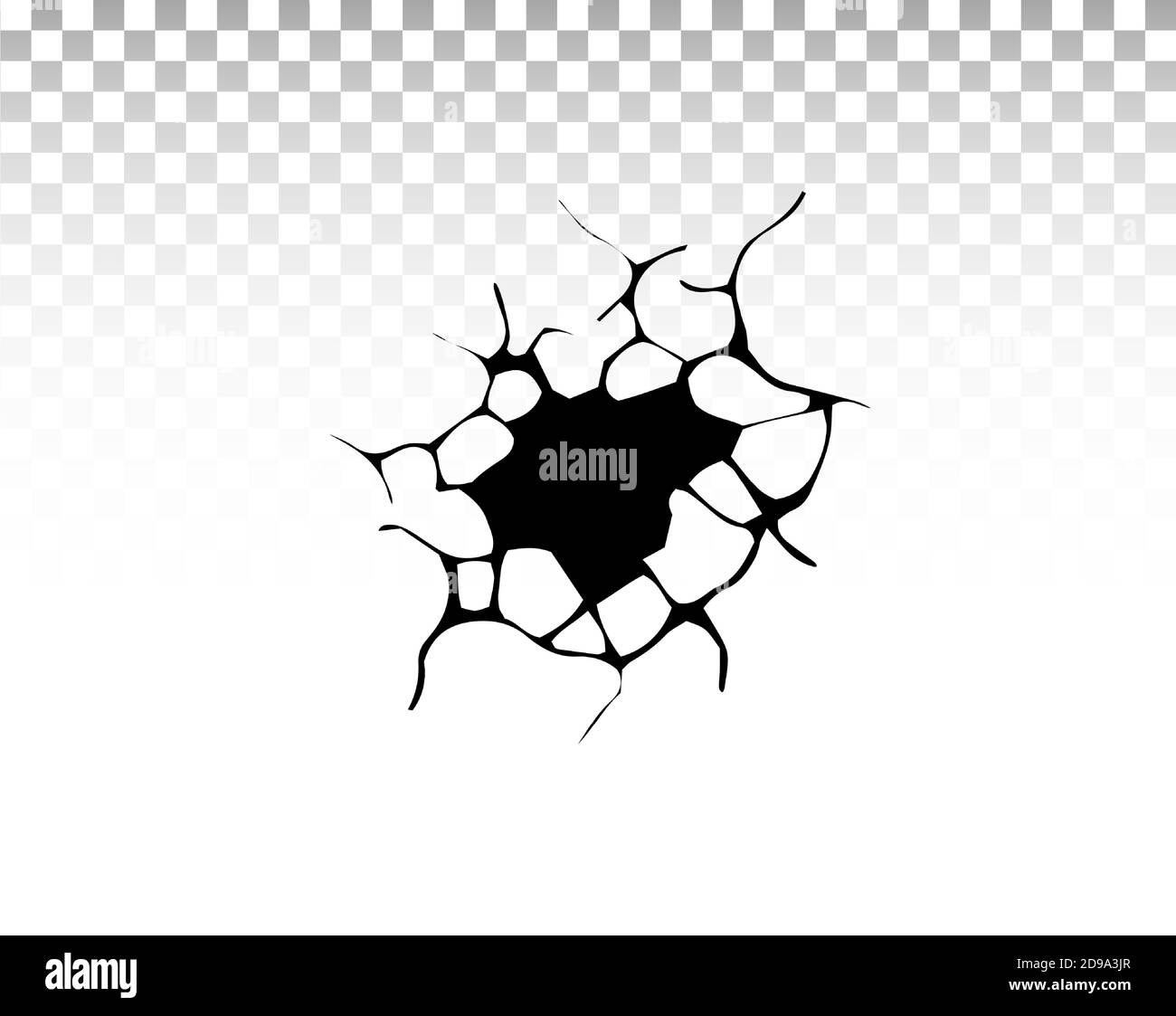 Ground cracks. Earthquake and ground cracks, hole effect, craquelure ...