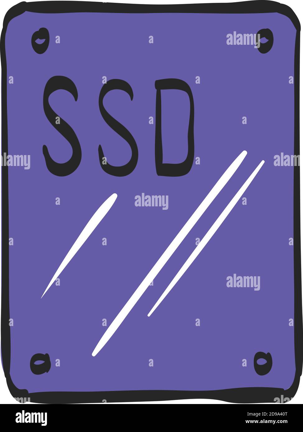 Computer solid state drive Stock Vector Images - Alamy