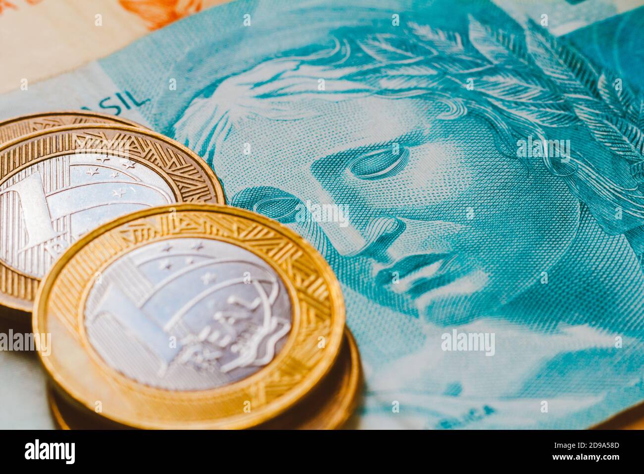 In this photo illustration the real coins are placed on top of the ...