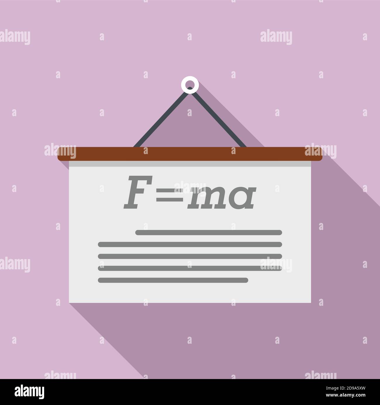 Newton force banner icon, flat style Stock Vector Image & Art - Alamy