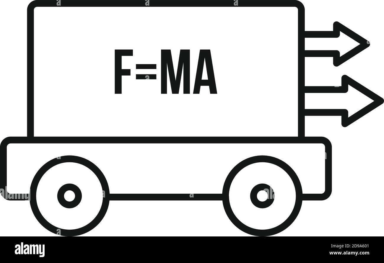 Newton force icon, outline style Stock Vector Image & Art - Alamy