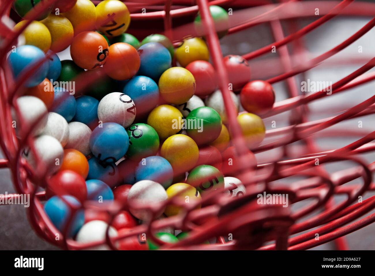 raffle game with different colored balls for bingo and lottery Stock ...