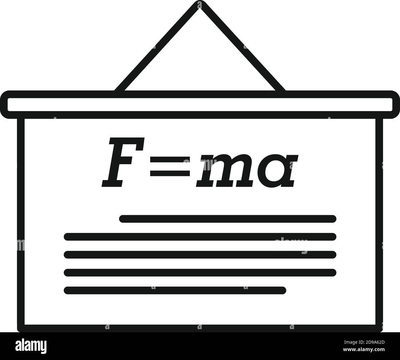 Newton force banner icon, outline style Stock Vector Image & Art - Alamy