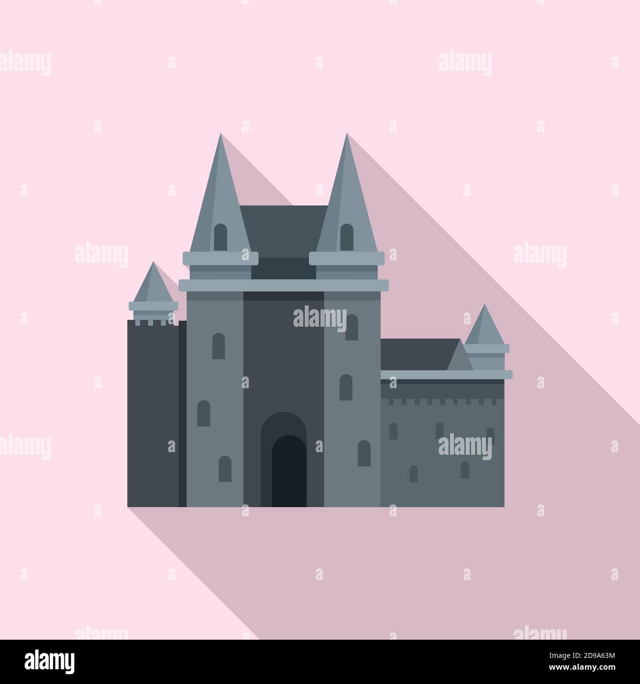 France castle icon, flat style Stock Vector Image & Art - Alamy