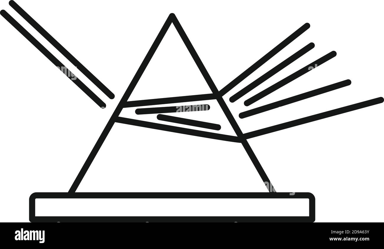 Dispersion light prism ray Stock Vector Images - Alamy