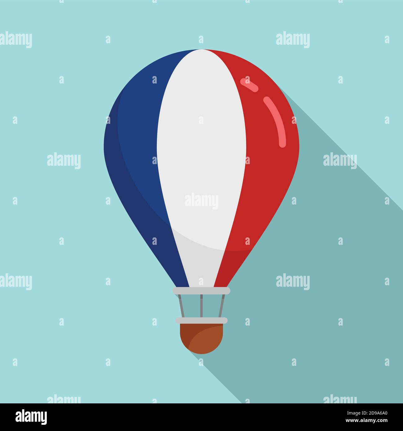 French air balloon icon, flat style Stock Vector Image & Art - Alamy