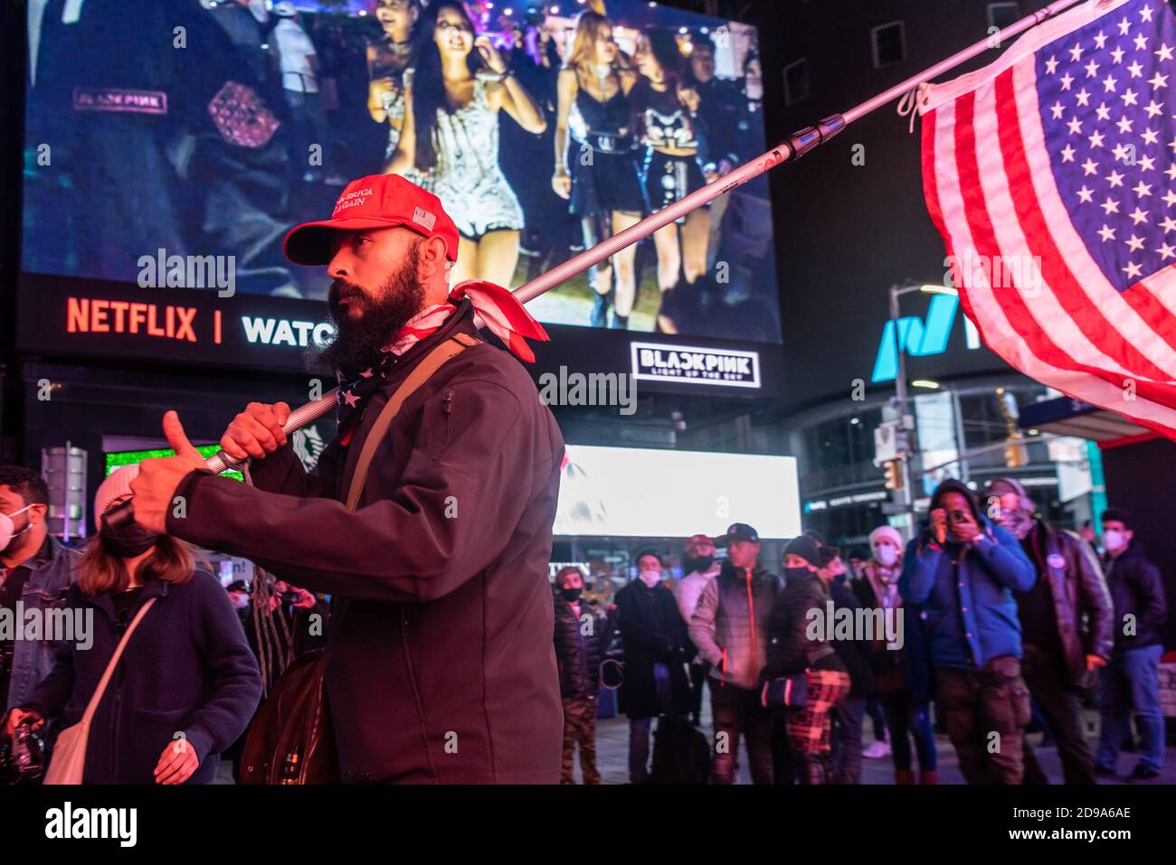 Lincoln project billboard times square hi-res stock photography and ...