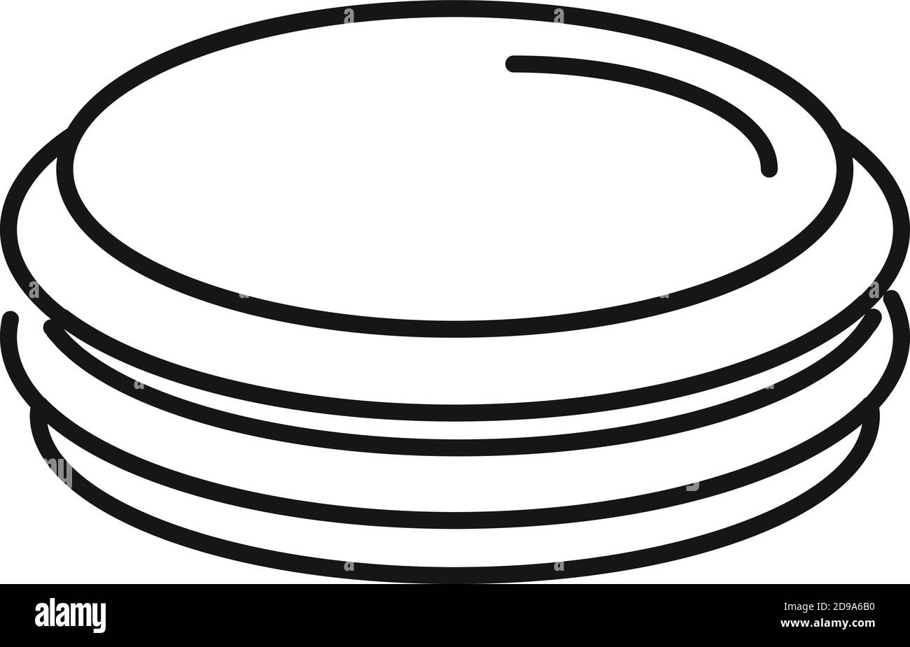 French cake macaron macaroon Black and White Stock Photos & Images - Alamy