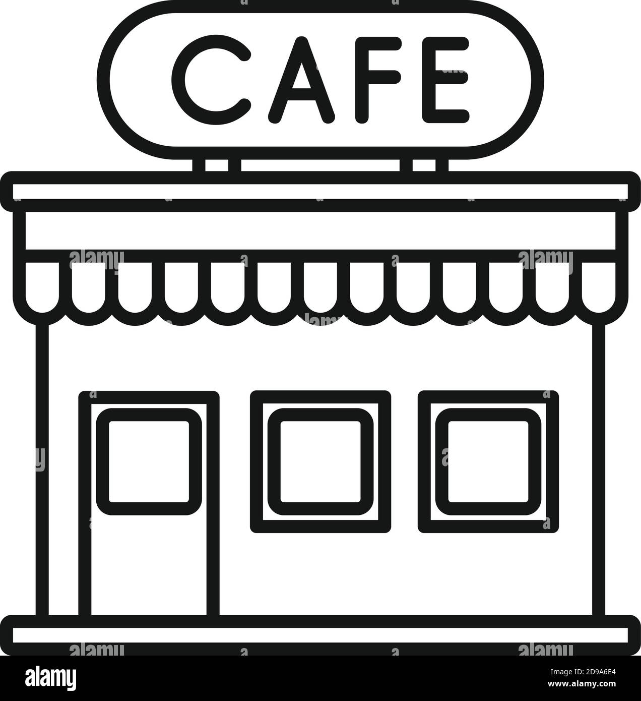 Paris cafe bar street Stock Vector Images - Alamy