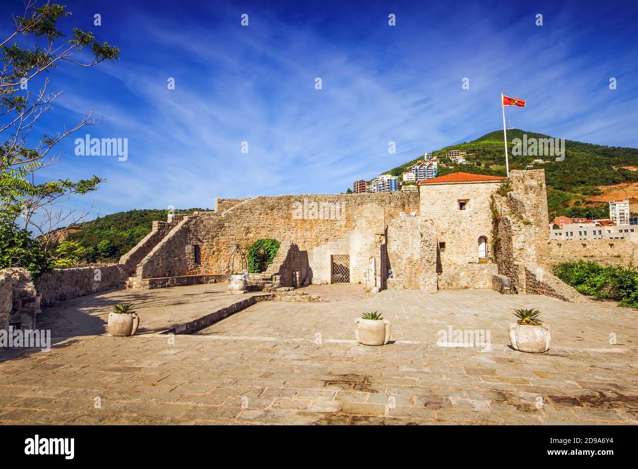 Budva old town citadel, Montenegro Stock Photo - Alamy