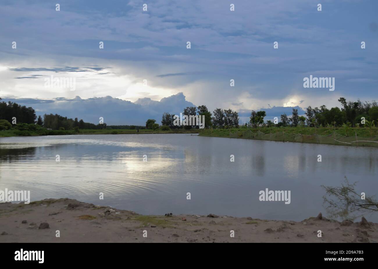 Landscape taken from parkir char, Anwara, Chittagong, Bangladesh Stock ...