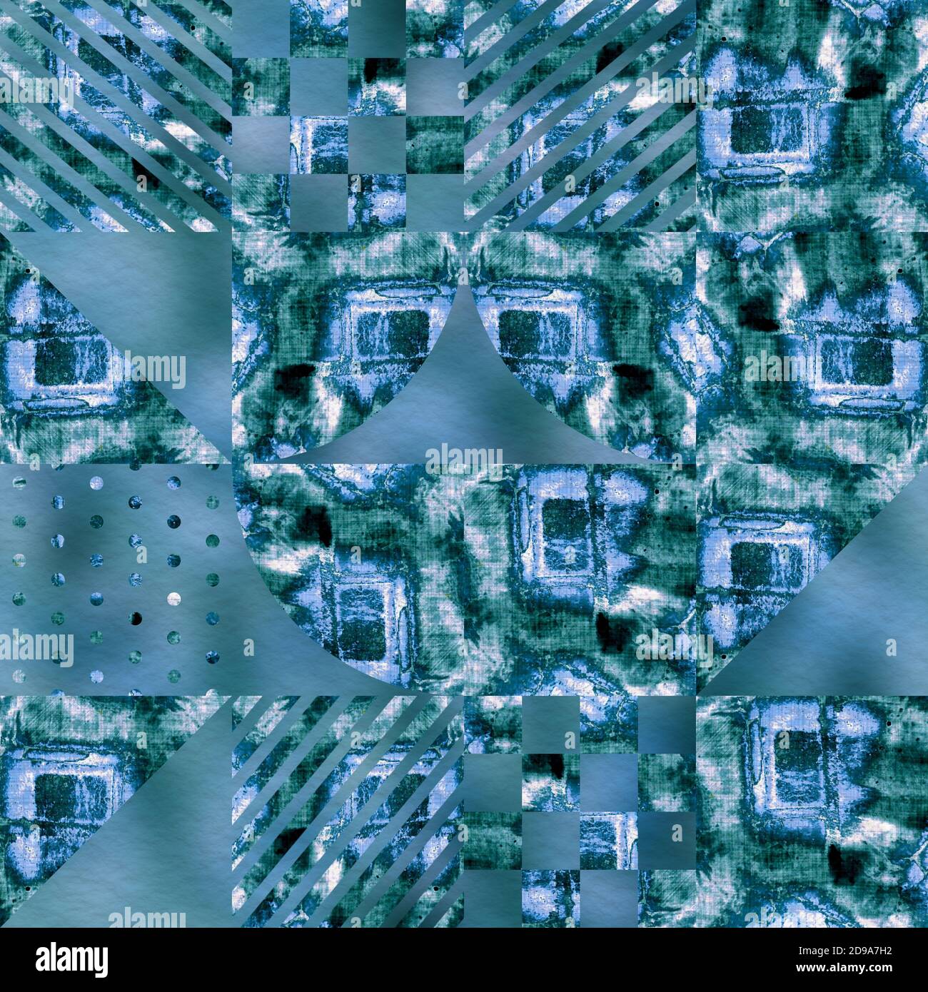 Hip random geo pattern on blurry background Stock Photo - Alamy