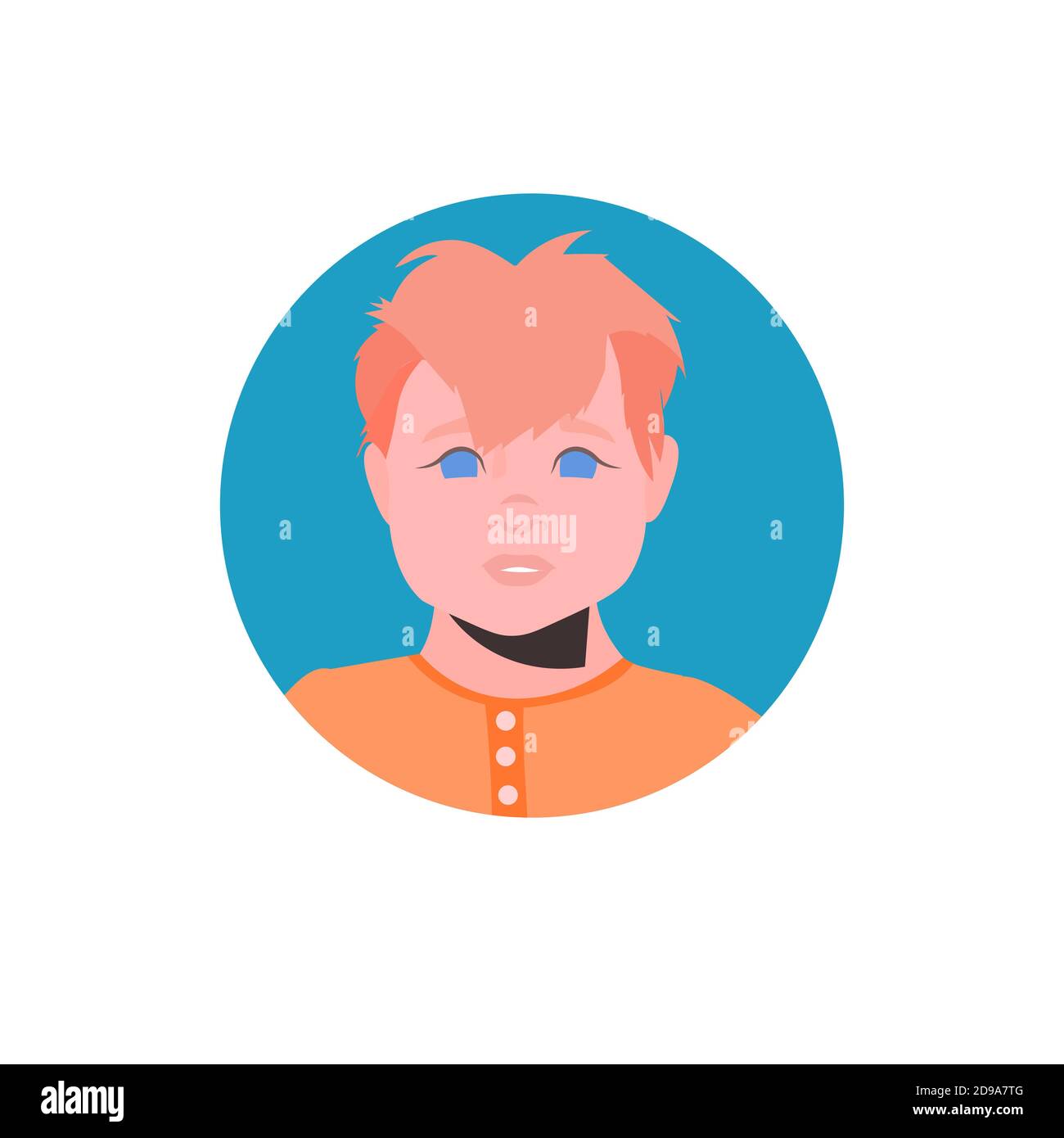 boy face avatar little child male cartoon character portrait vector ...