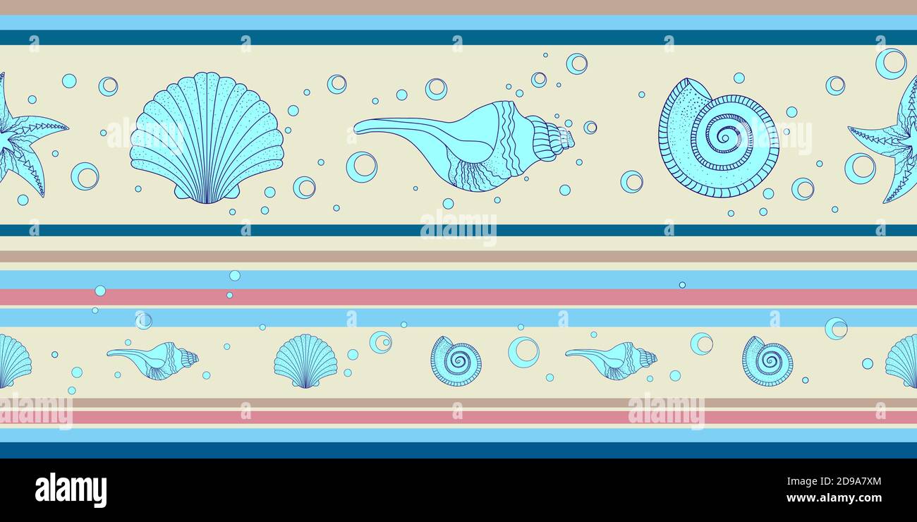 Nautical Stripe Border