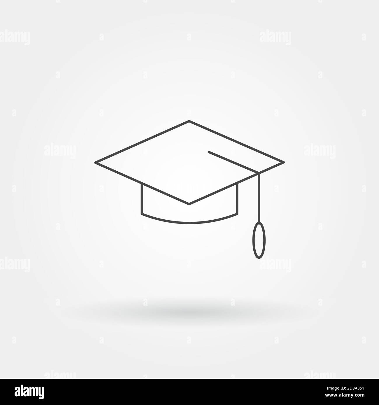 Flat icons graduation objects hi-res stock photography and images - Alamy