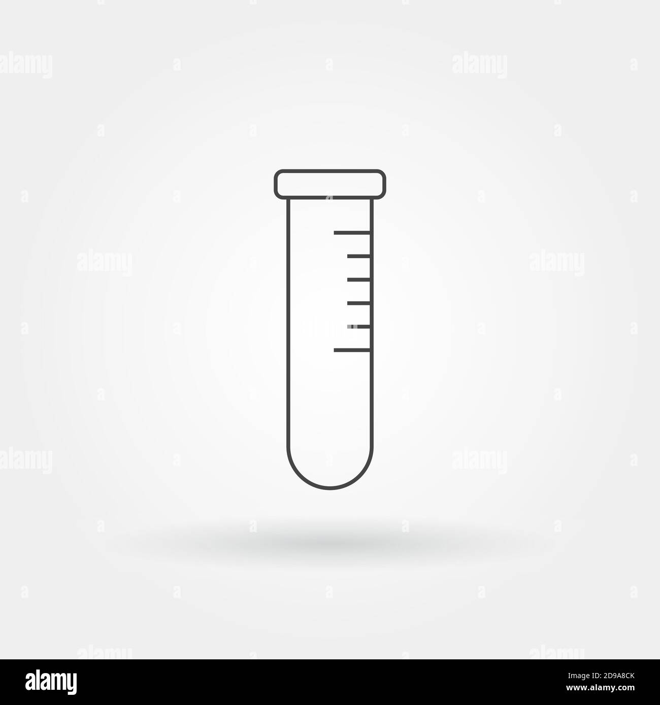 tube laboratory single isolated icon with modern line or outline style ...