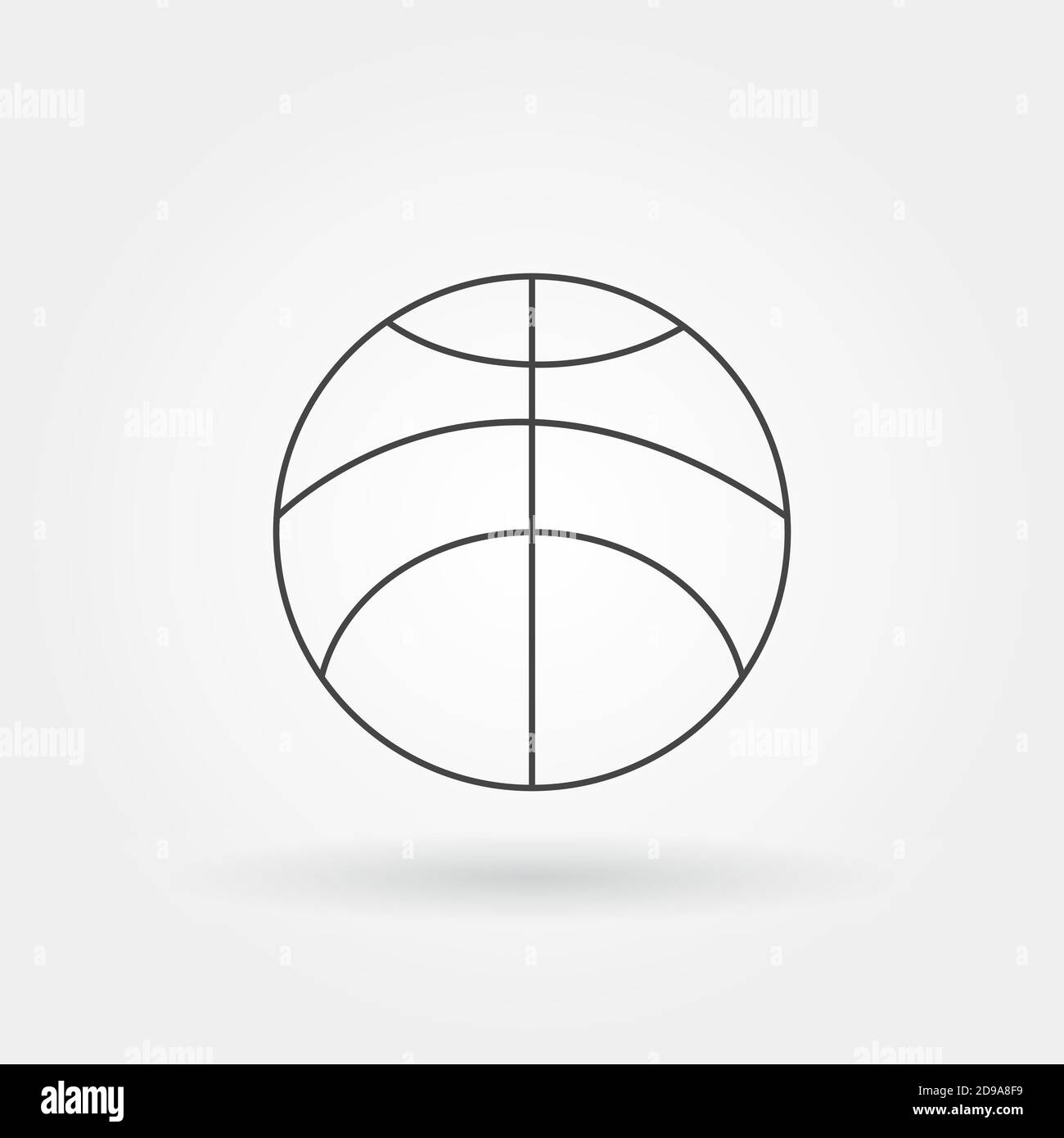 Basketball ball icon outline style hi-res stock photography and images ...