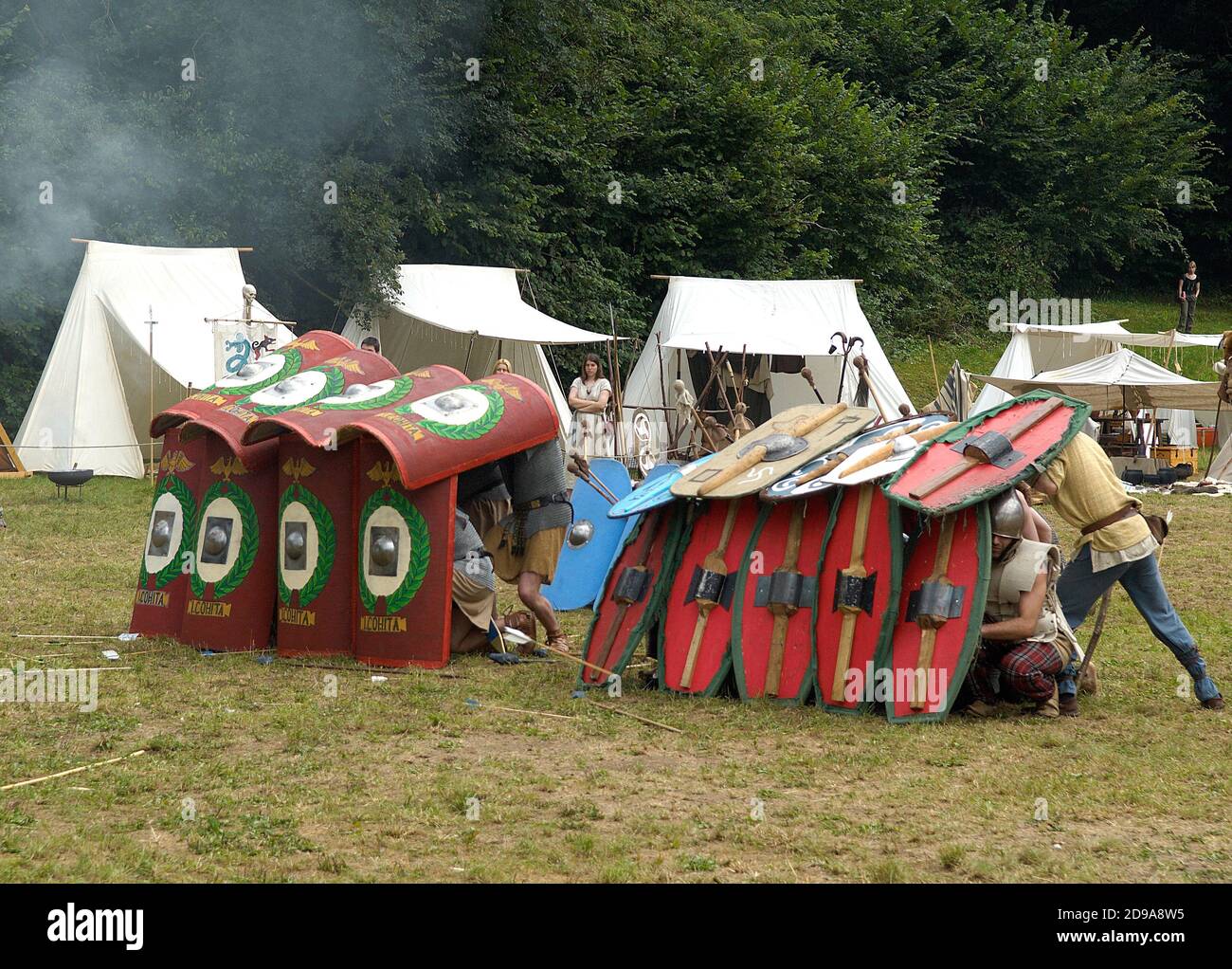 OME, ITALY - JULI 13, celebration of the Celtic Day,representation in ...