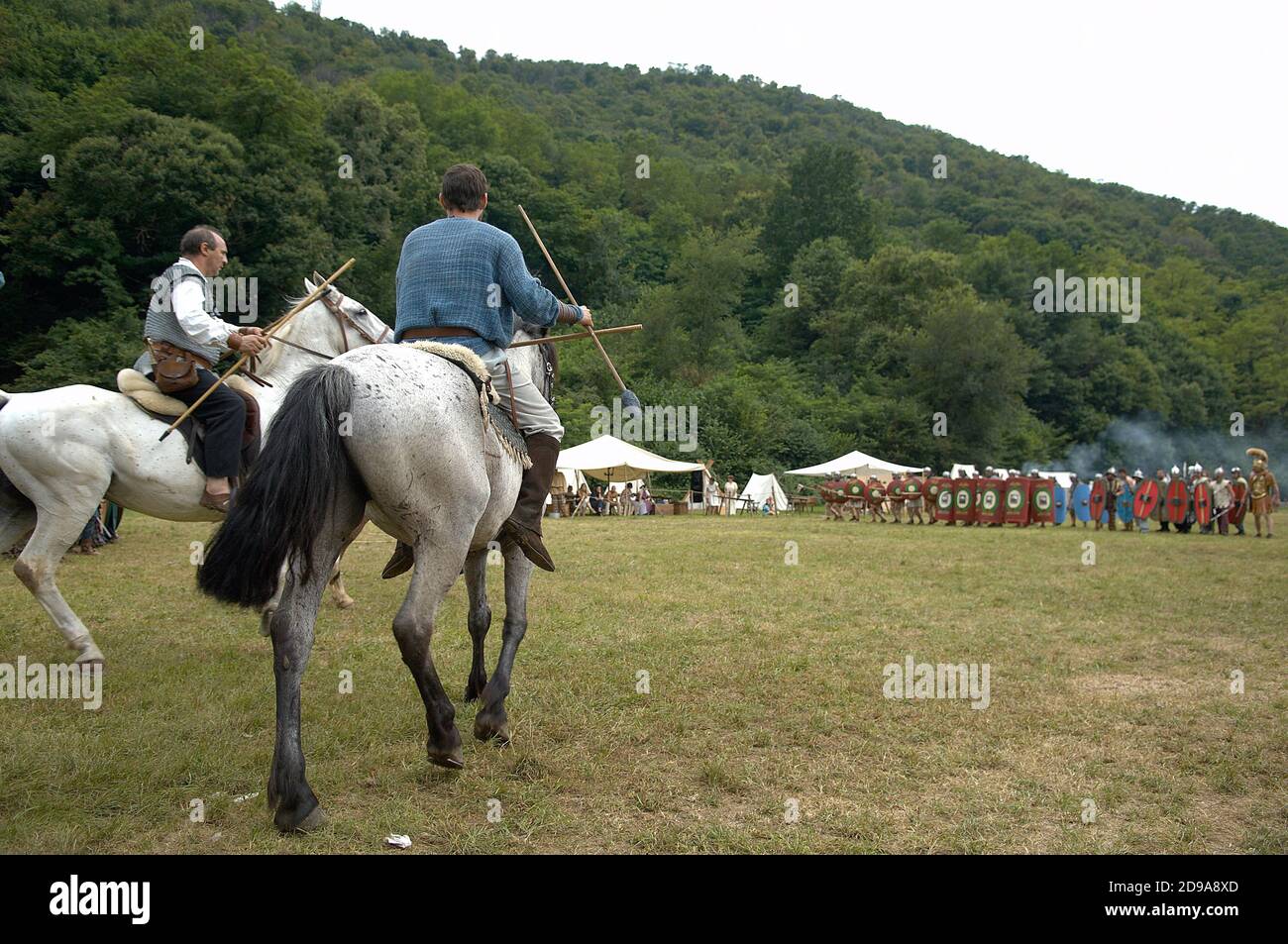 OME, ITALY - JULI 13, celebration of the Celtic Day,representation in ...