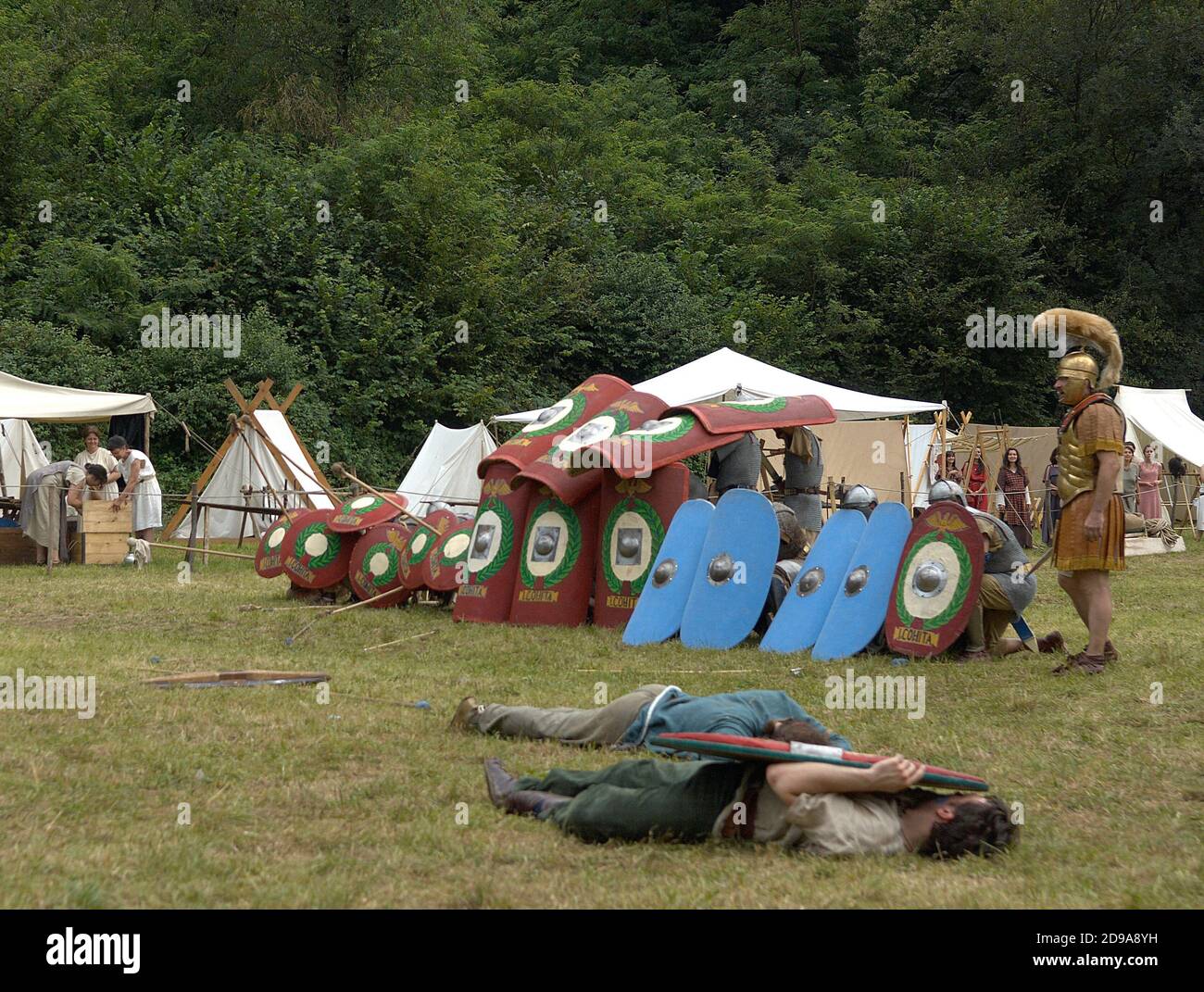 OME, ITALY - JULI 13, celebration of the Celtic Day,representation in ...