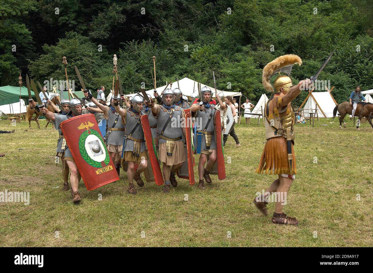 OME, ITALY - JULI 13, celebration of the Celtic Day,representation in ...