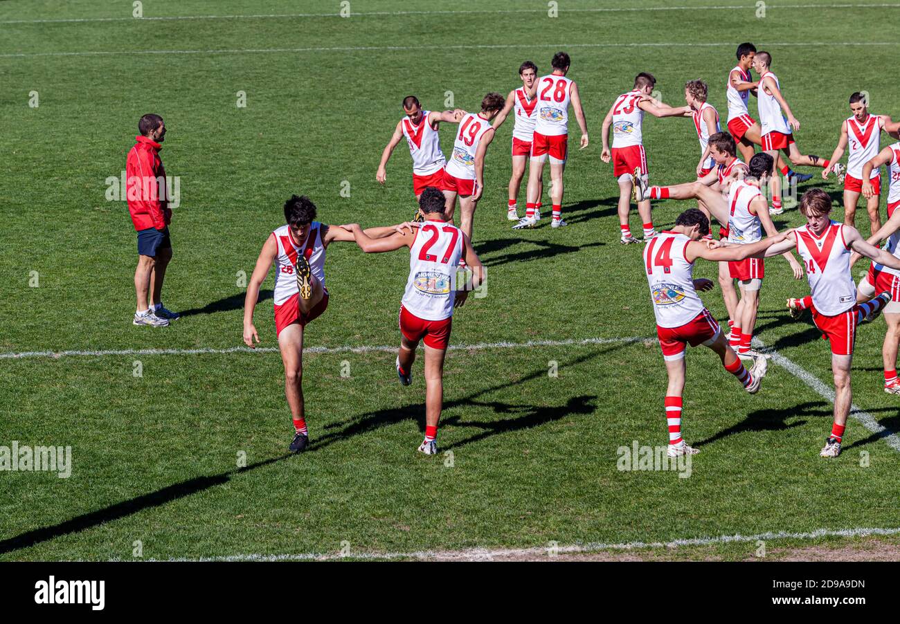 Australian aussie rules football footy ball hi-res stock photography ...