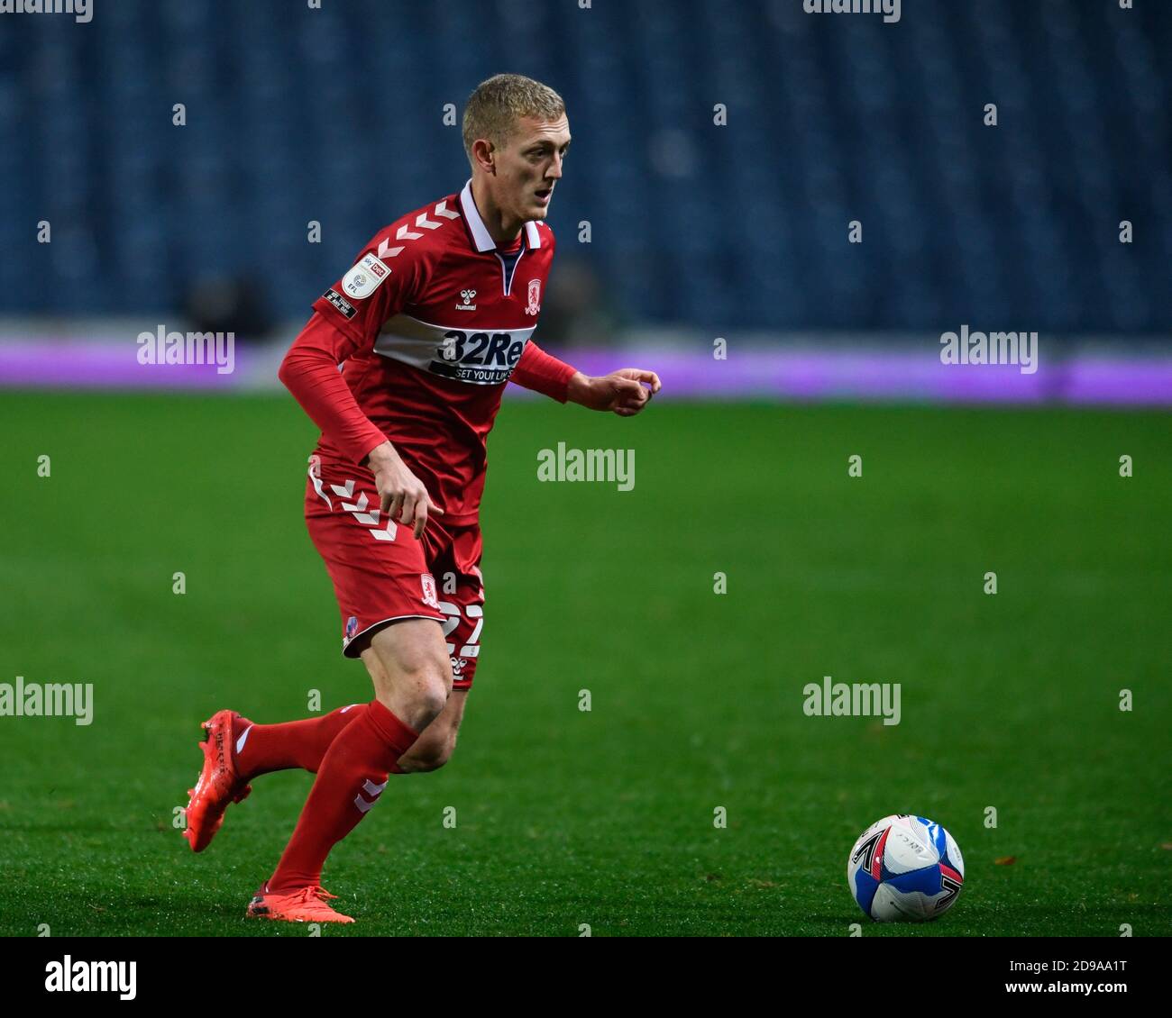 George Saville (22) of Middlesbrough with the ball Stock Photo - Alamy