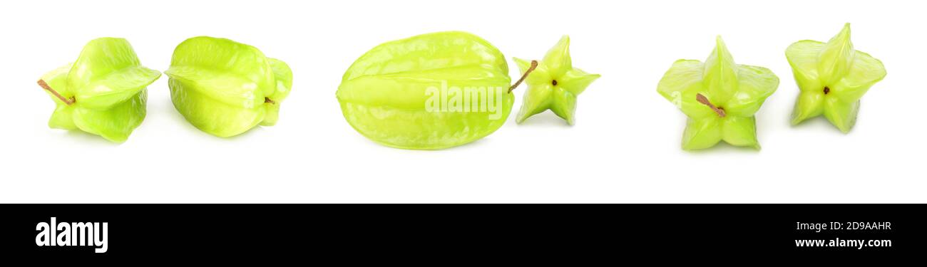 Collage of star apple isolated on a white background cutout Stock Photo ...