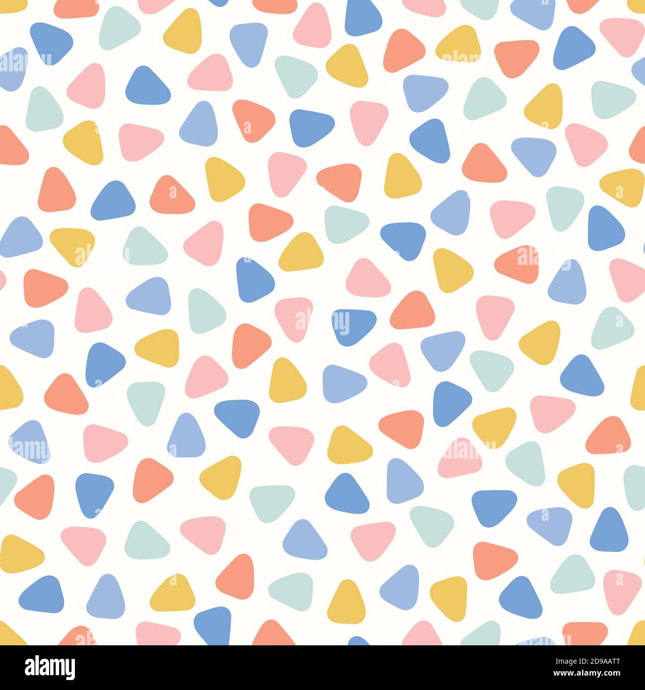 Triangle mosaic pattern design background, cute vector seamless ...