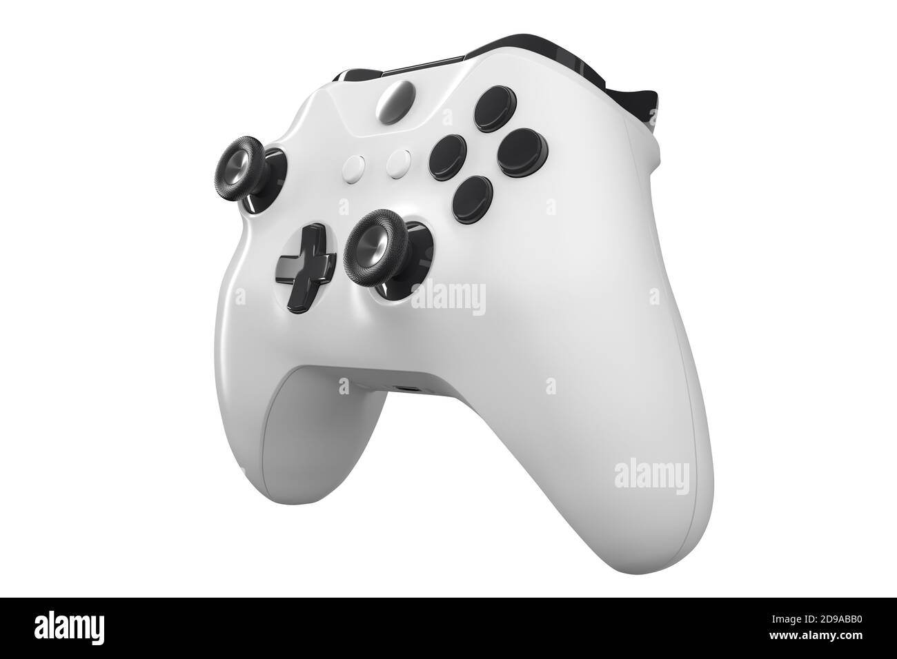Realistic video game controller isolated on white with clipping path ...