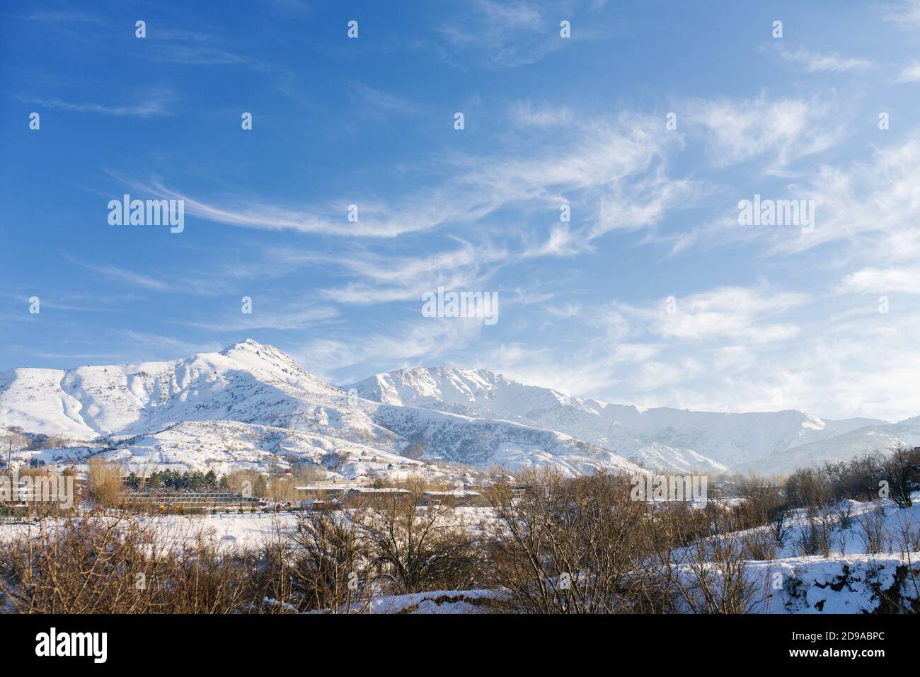 Beautiful winter in the mountains with snow. Winter Paradise in Central ...