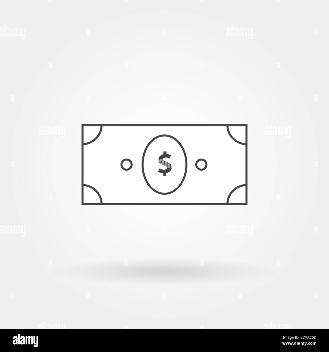 Money single isolated icon with modern line or outline style Stock ...