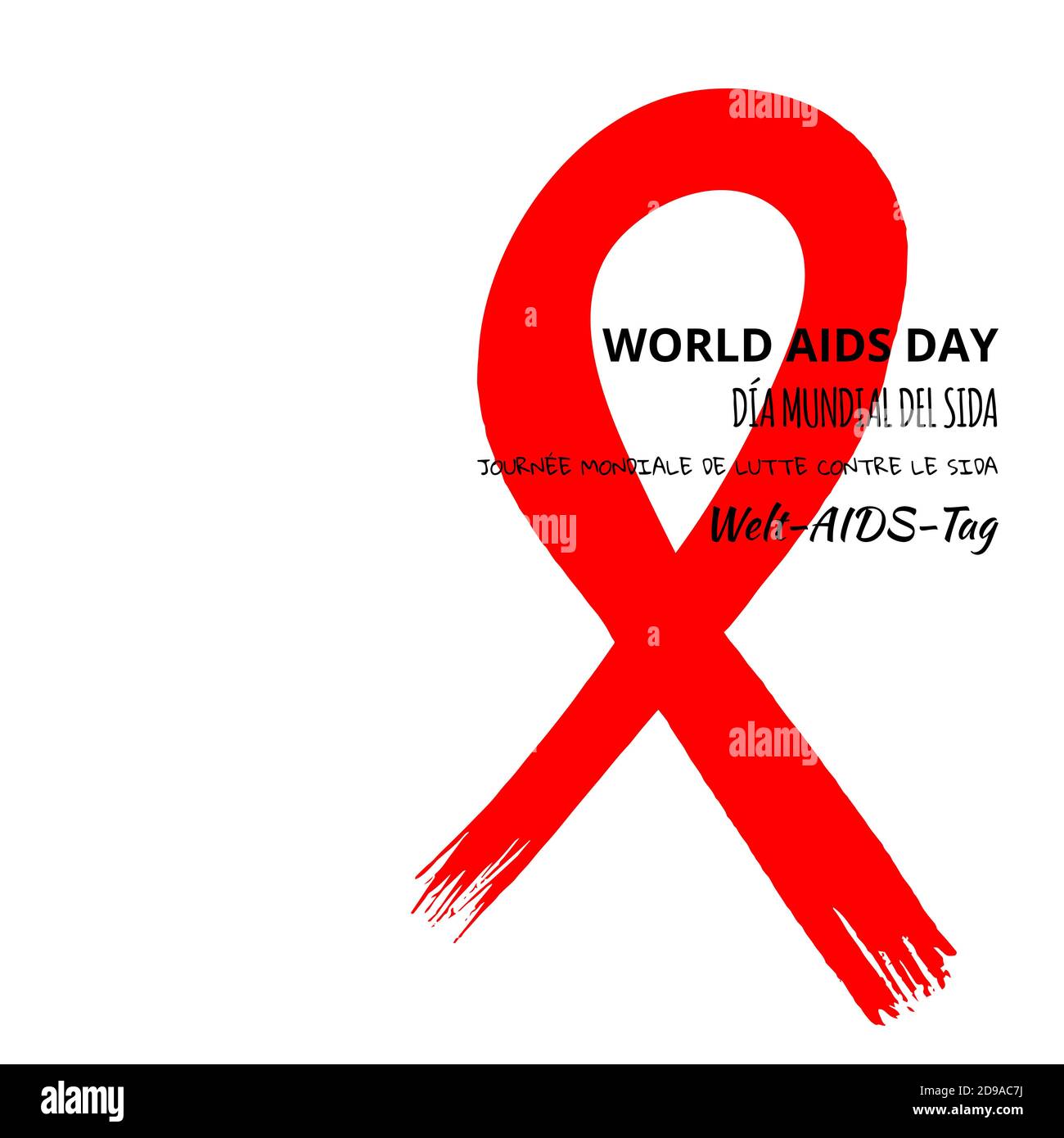 Symbol AIDS stylized red ribbon for World AIDS Day. Perfect for poster ...